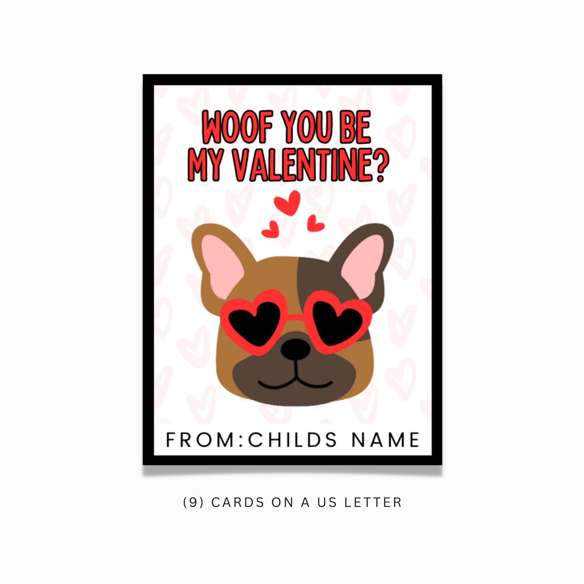 Printable Dog Valentine Cards, Valentines Day Gift Tags for Kids ...