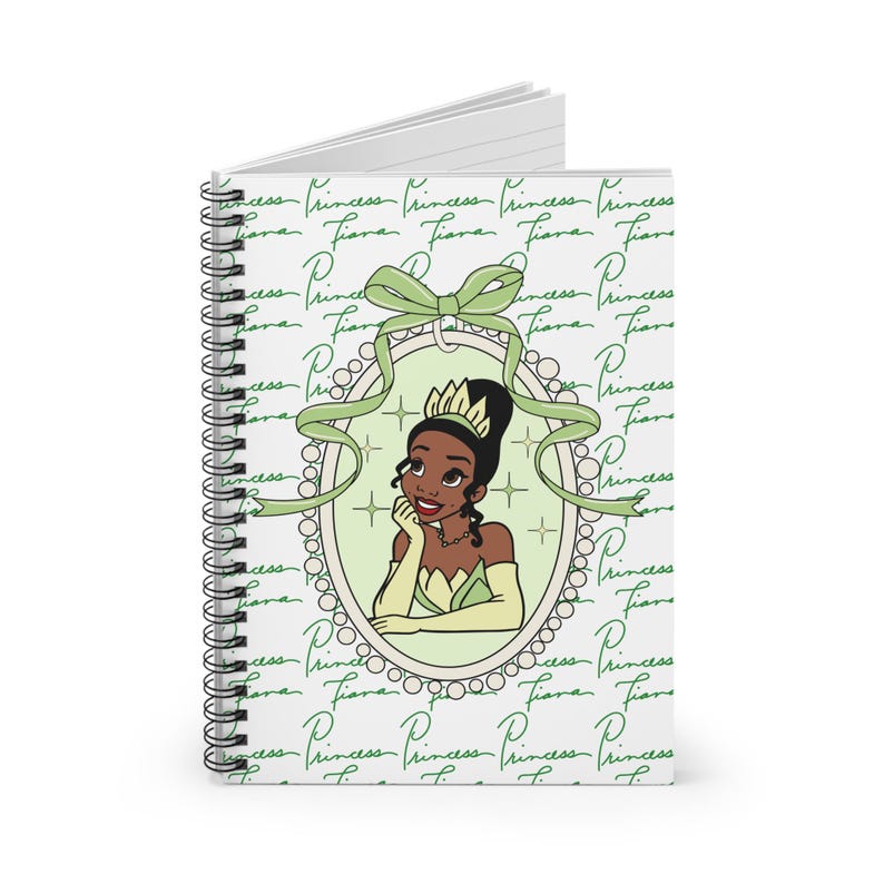 Disney Princess Tiana | Princess Portrait Spiral Notebook | Ruled ...