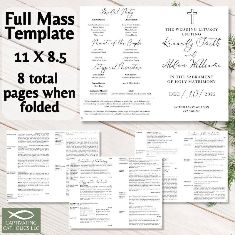 Mass Booklet - Etsy UK