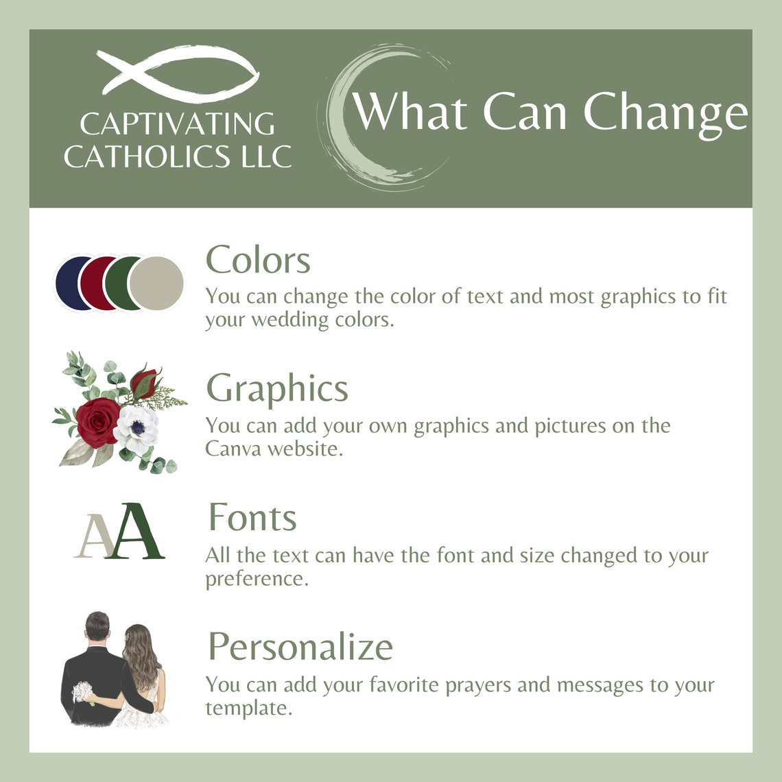 Wedding Template Catholic Bundle- Simple - Etsy