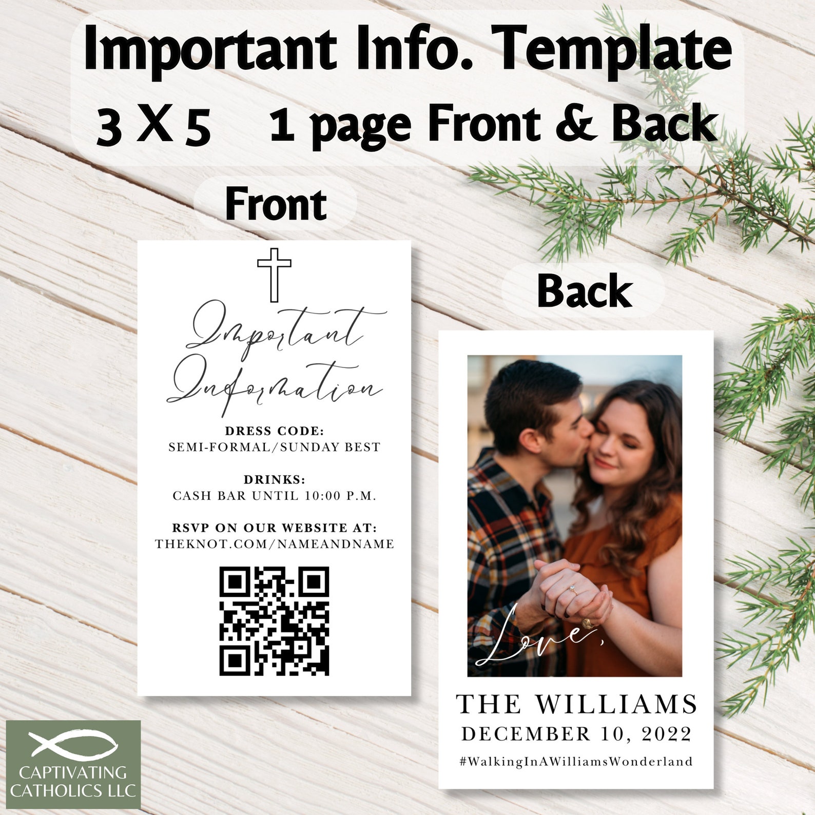 Wedding Template Catholic Bundle- Simple - Etsy