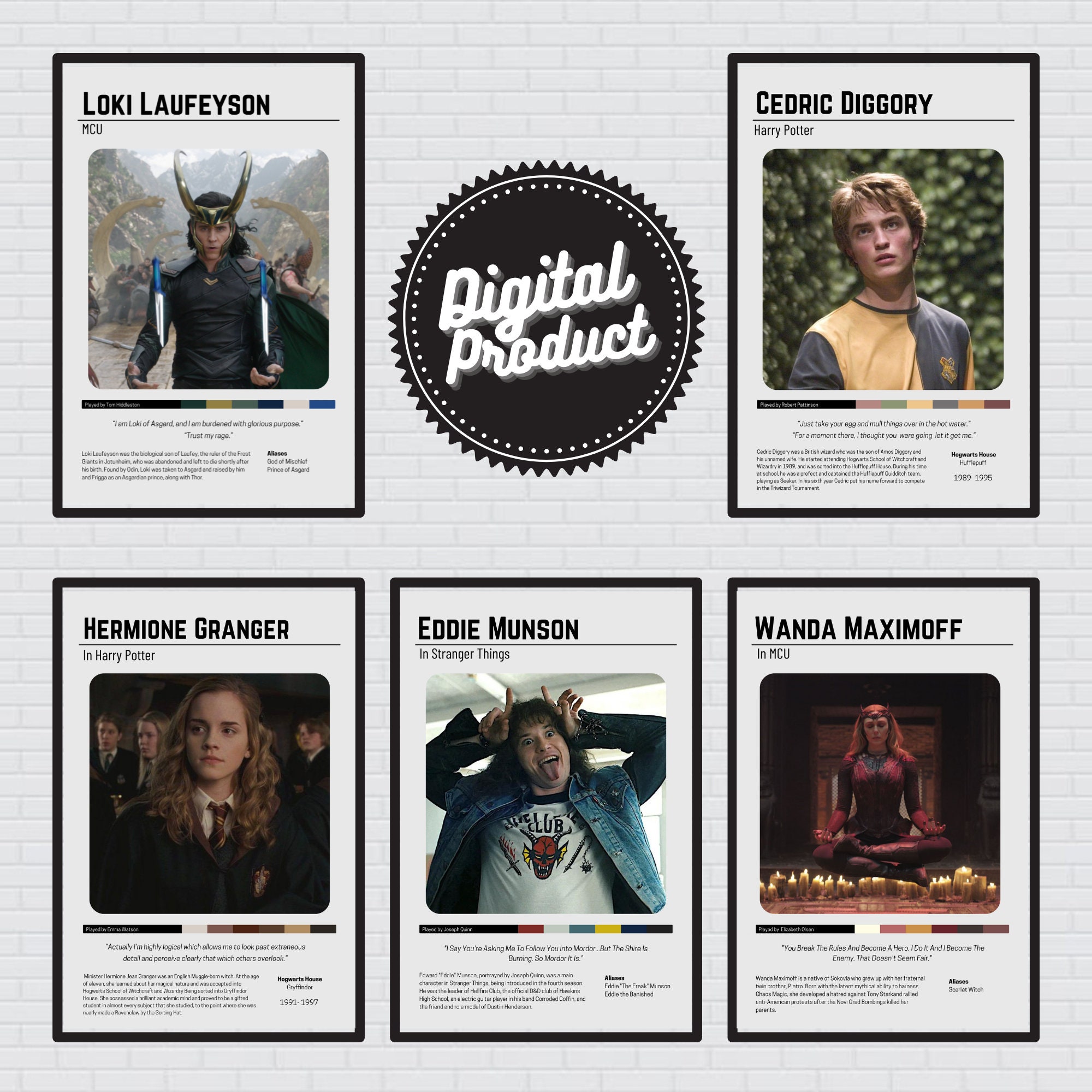 Custom Character Poster / Choose Your Own Character / Digital Prints ...