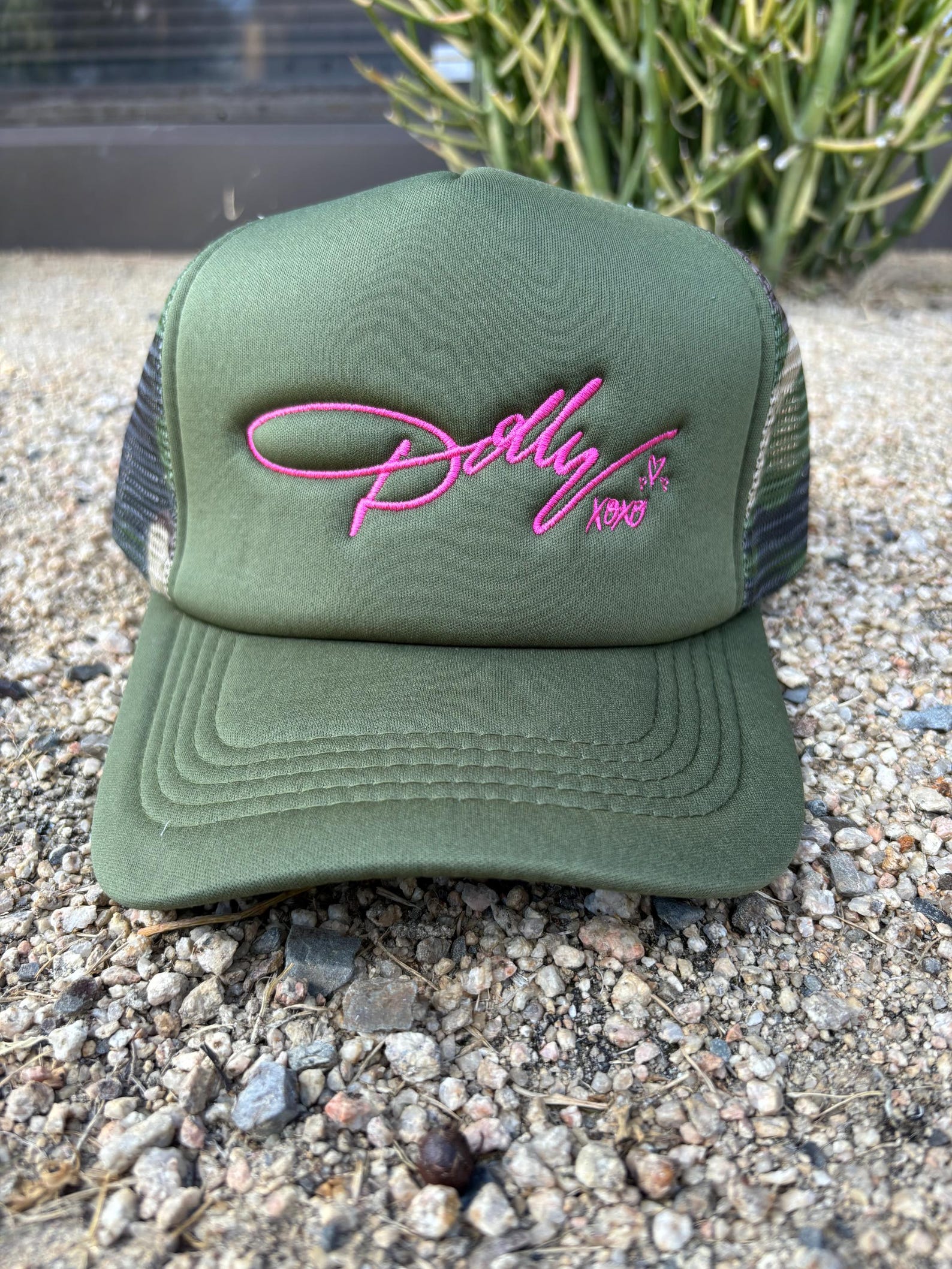 Dolly Camo Embroidered Trucker Hat - Etsy
