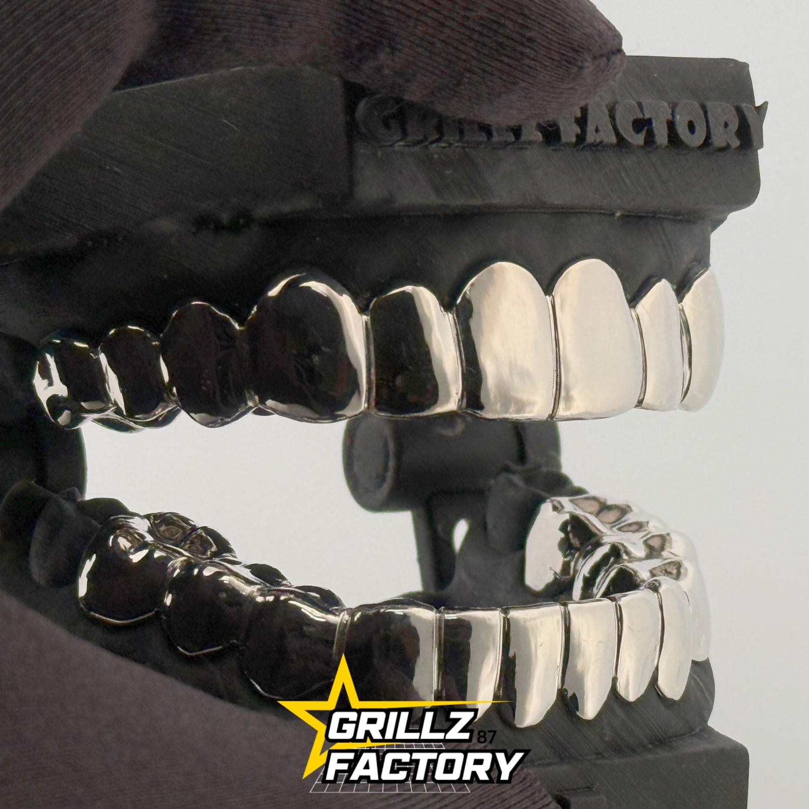 Winter White Gold Grillz: Metallic Finish, Free Mold Kit - Etsy