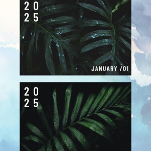 2025 Botanical Wall Calendar Minimalist Nature-inspired Monthly Planner ...