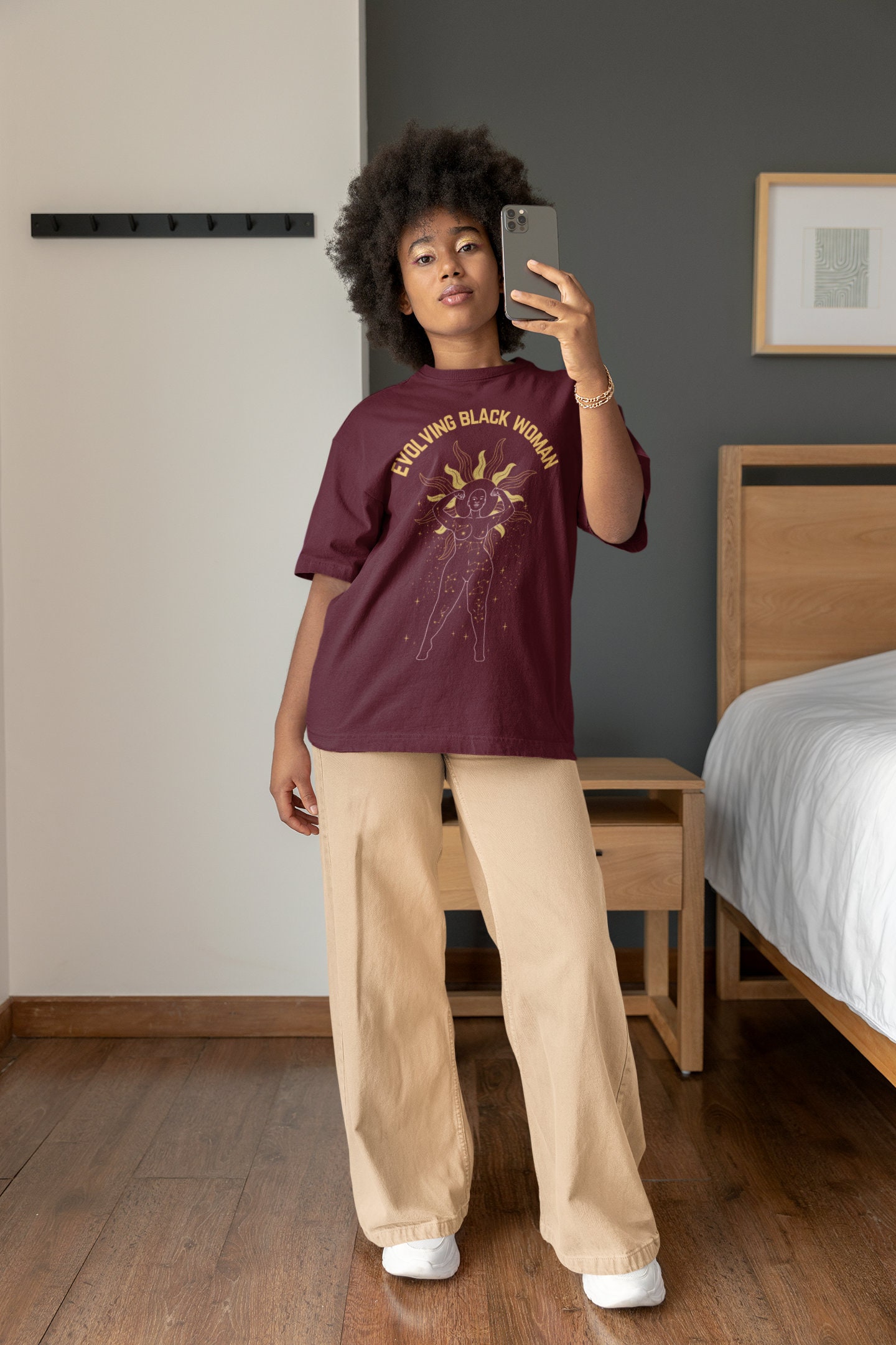 Evolving Black Woman Tee Black Women Pride Graphic Shirt Empowering ...