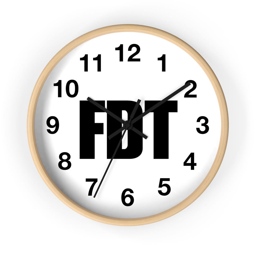 FDT Wall Clock, Bold Statement Timepiece for Any Space, Modern Home ...