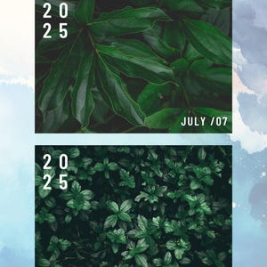 2025 Botanical Wall Calendar Minimalist Nature-inspired Monthly Planner ...