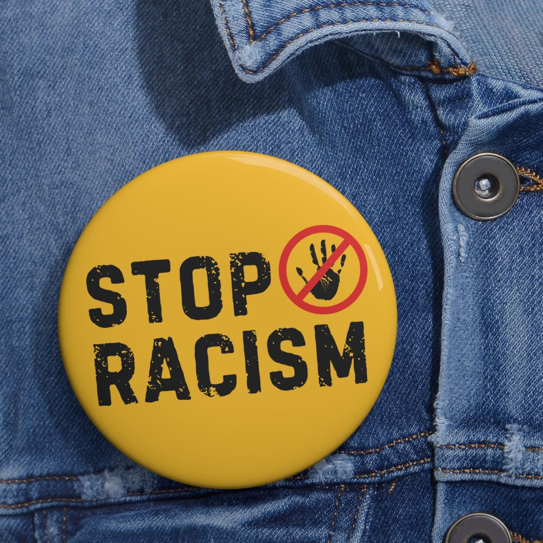 Stop Racism Button Pin, Anti Trump Pin, FDT Pin, Political Pins, Anti ...