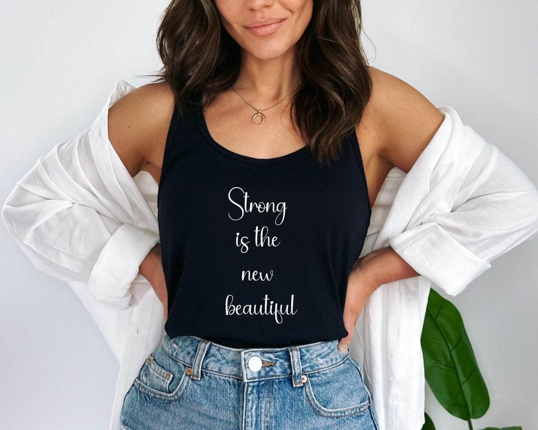 Strong is the New Beautiful, Workout Tanks for Women, Gym Clothes, Yoga ...