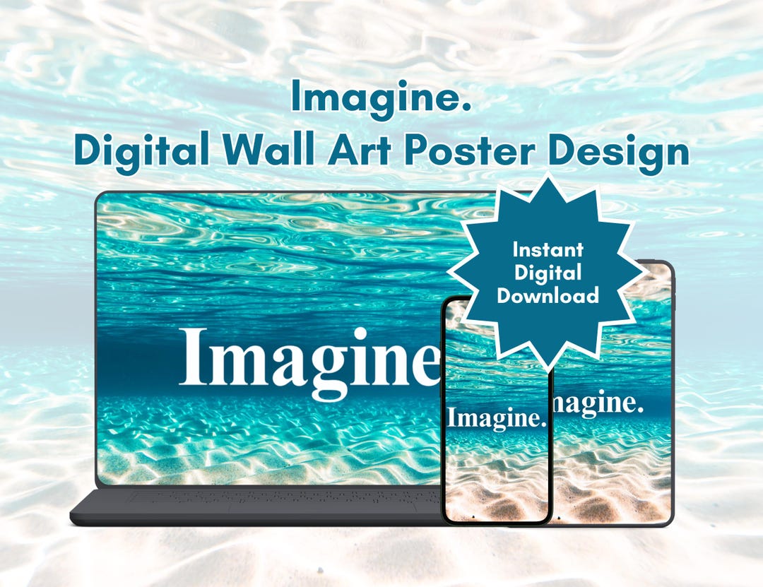 Imagine Digital Wall Art Poster Design Desktop Mobile Wallpaper ...