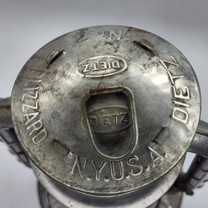 Vintage Dietz 2 Blizzard Oil Kerosene Lantern With Red Glass Globe Made ...