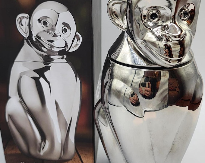 Godinger "monkey Bars" Poseable Cocktail Shaker- Stainless Steel Double ...