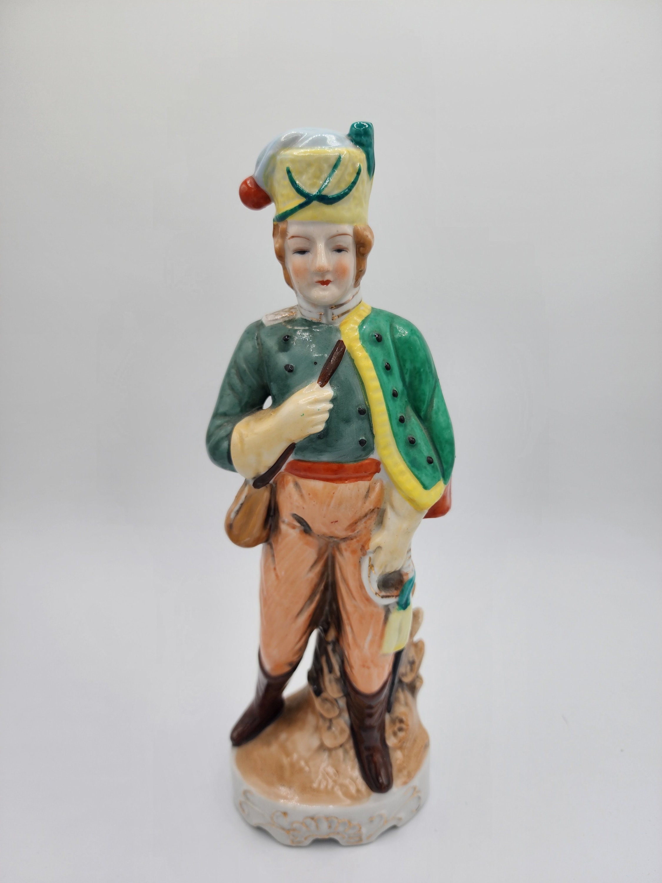 Vintage Tall Soldier Figurine With Hat- Hand Painted in Japan - Etsy