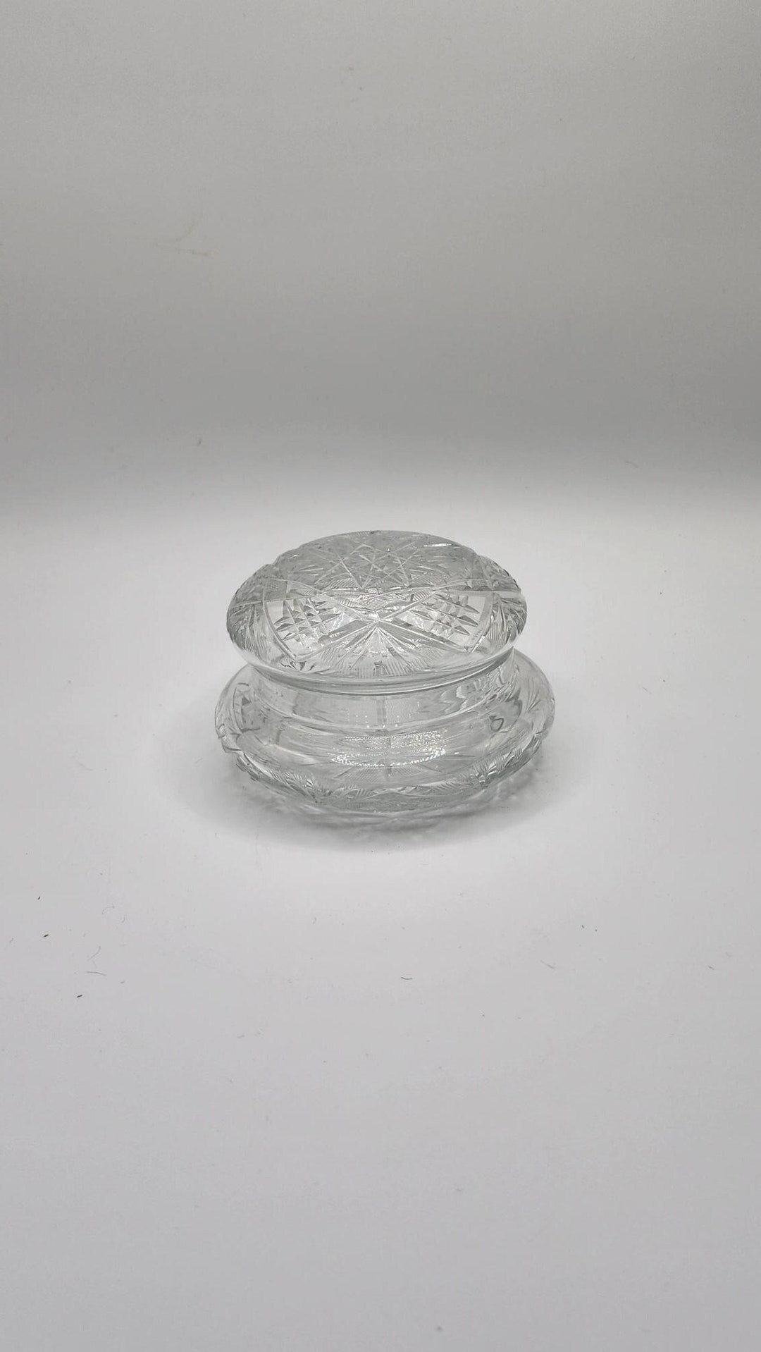 Polish Crystal Ornate Keepsake Jar With Lid - Etsy