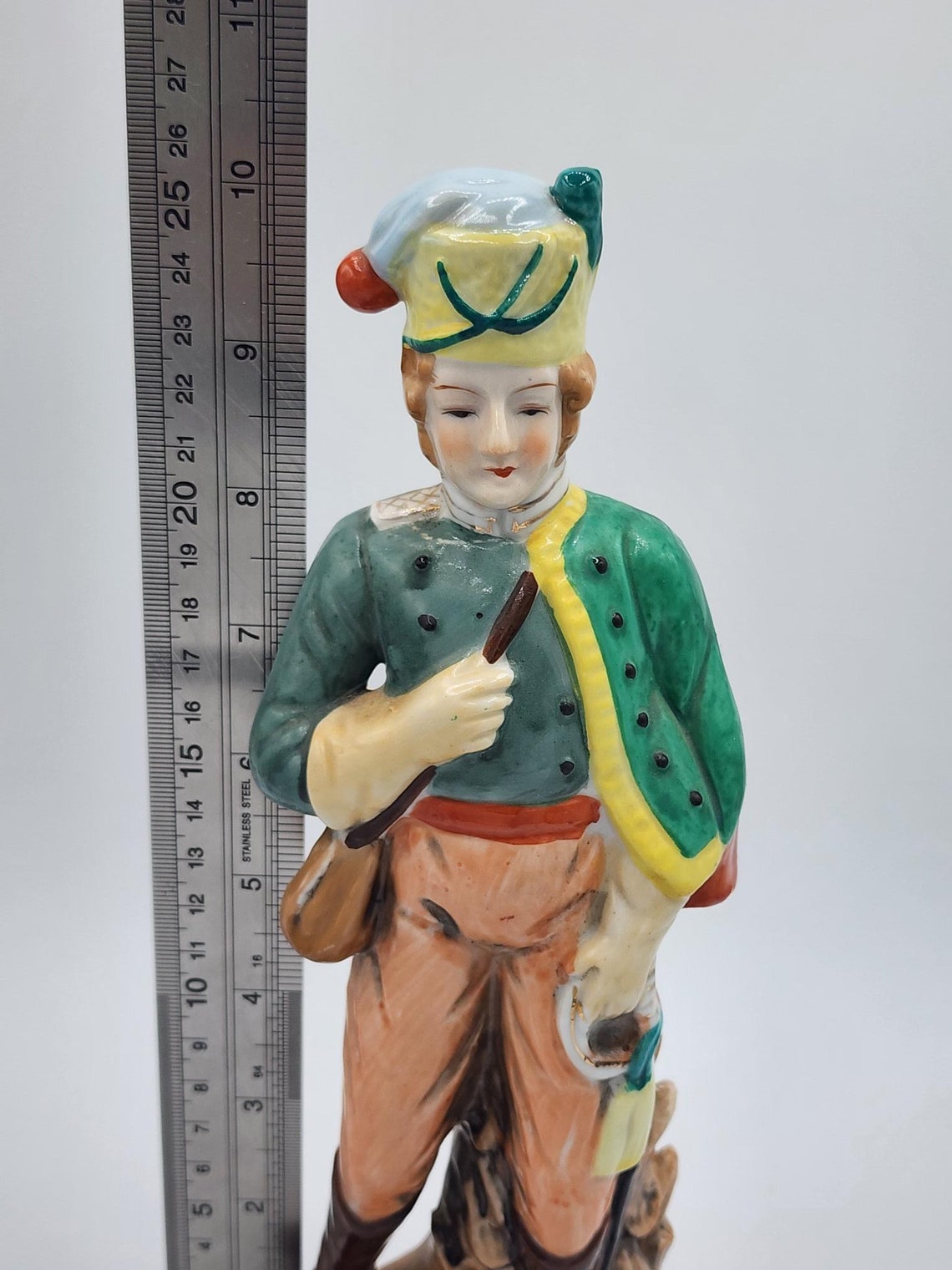 Vintage Tall Soldier Figurine With Hat- Hand Painted in Japan - Etsy