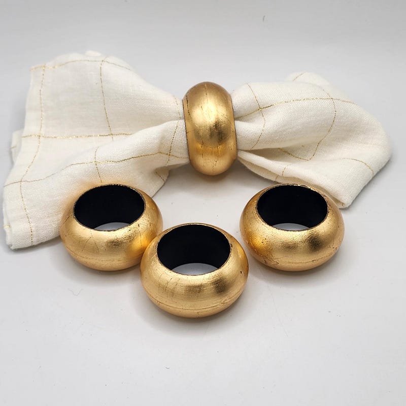 Gold Napkin Ring - Etsy