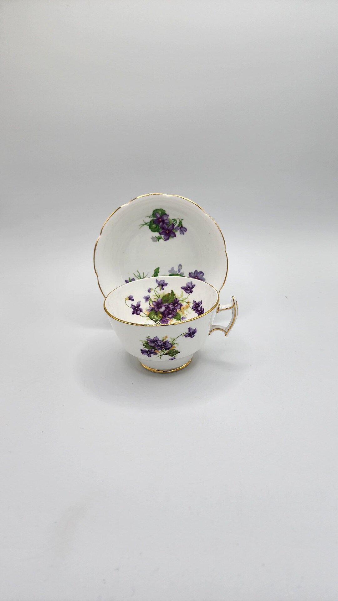 Beautiful TF and S Phoenix Bone China English Gold Trimmed Tea Cup Set ...