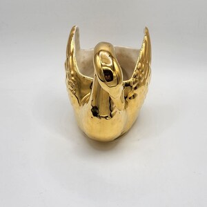Golden Ticket: Beautiful 22K Golden Swan Planter - Etsy