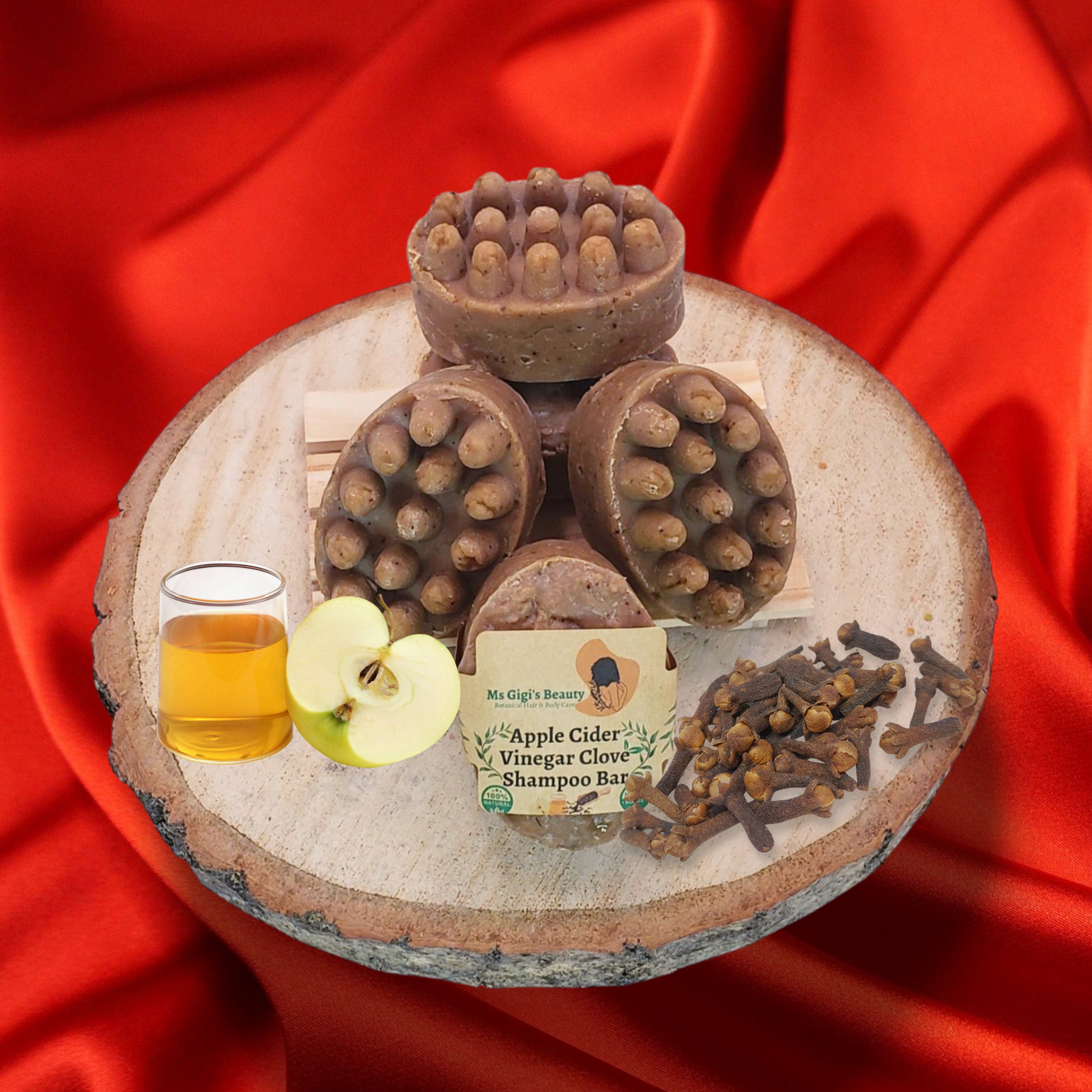 Apple Cider Vinegar Clove Shampoo Massage Bar, Natural Shampoo Bar, PH ...