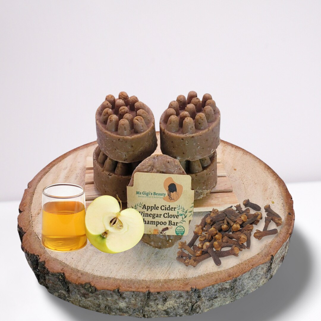 Apple Cider Vinegar Clove Shampoo Massage Bar, Natural Shampoo Bar, PH ...