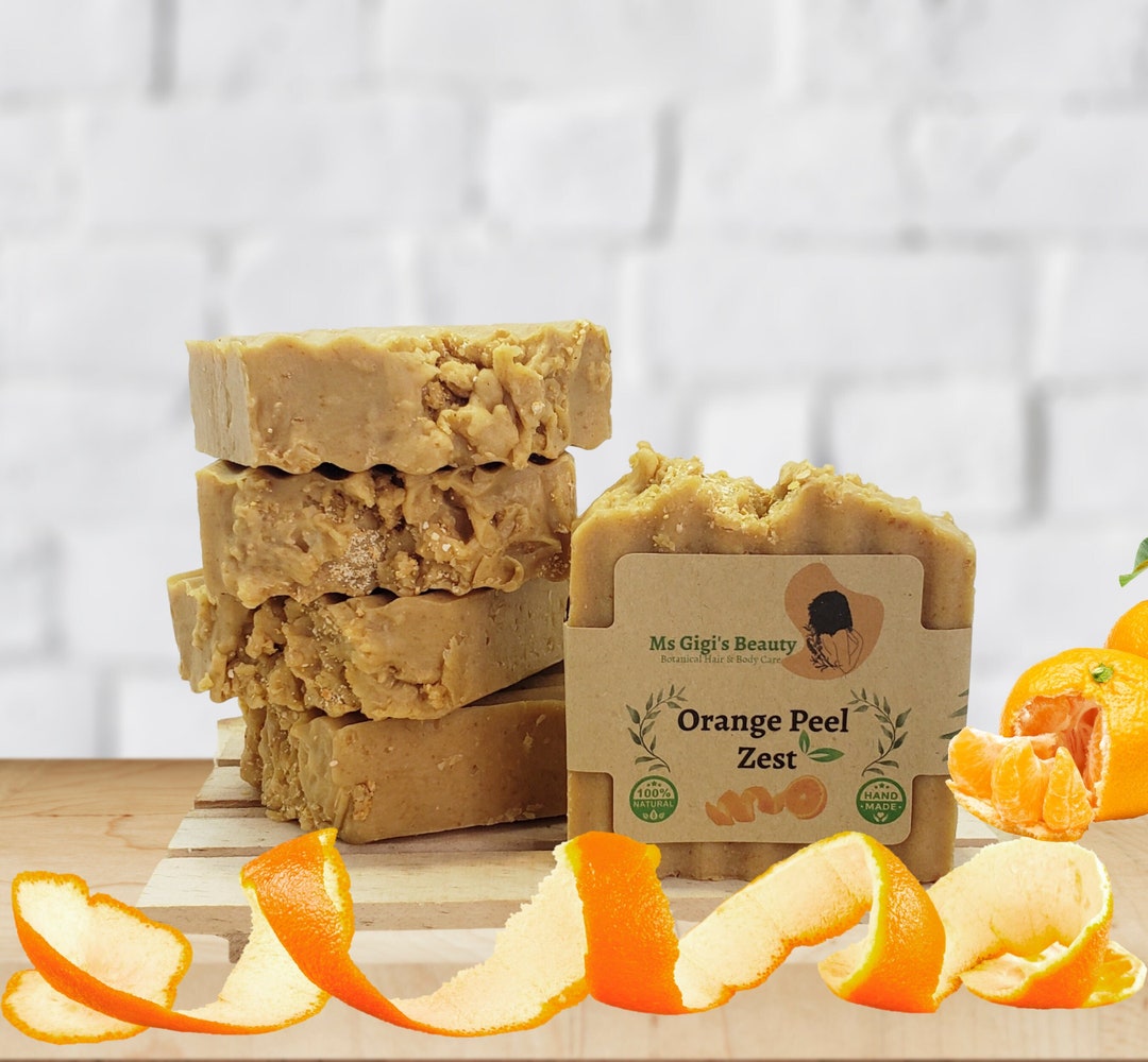 Handmade Orange Peel Soap Bar: Natural Exfoliating Vitamin C Soap - Etsy