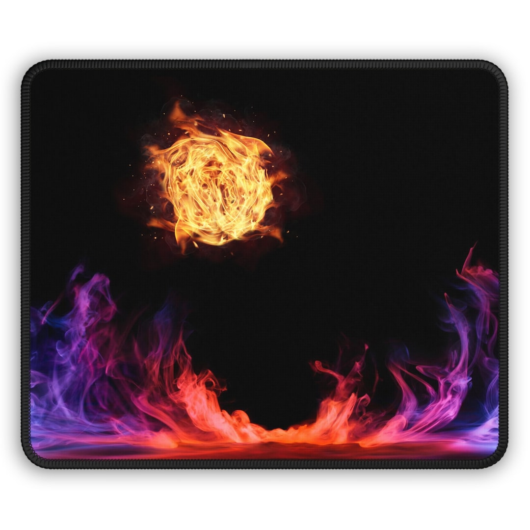 COOL Gaming Mouse Pad Smoke/fire Ball - Etsy