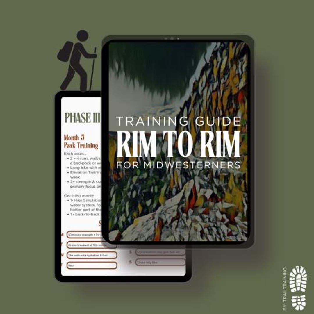 Grand Canyon Rim to Rim Training Guide PDF | Flatlander Hiking Plan ...