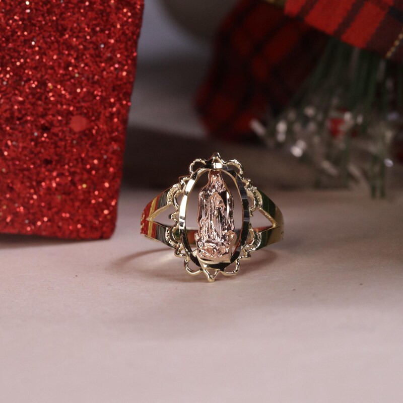 Virgin Mary Ring - Etsy