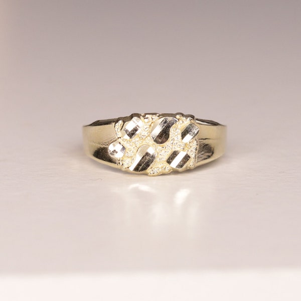 Pinky Ring For Women Gold Nugget Rng Rose Gold Natural Nugget Pnky Rng U2026 - Gem Gold Nugget ...