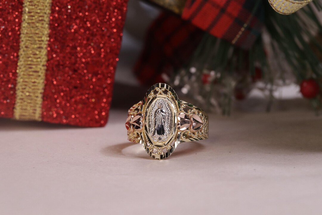 10k Gold Virgin Mary Heart Special Style Ring for Women / Gift ...