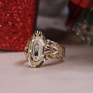10k Gold Virgin Mary Heart Special Style Ring for Women / Gift ...