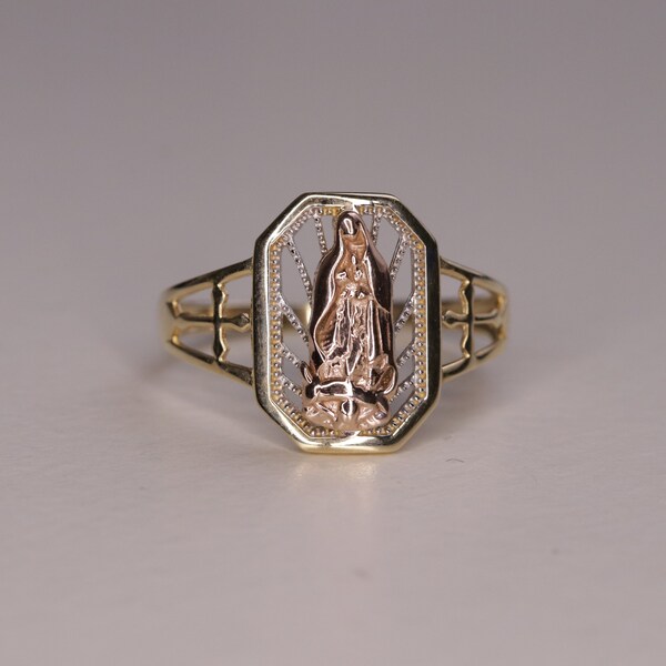 Virgin Mary Ring - Etsy