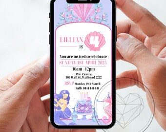 Squishmallow Pink Birthday Party Smart Phone Invitation Squishmallow ...