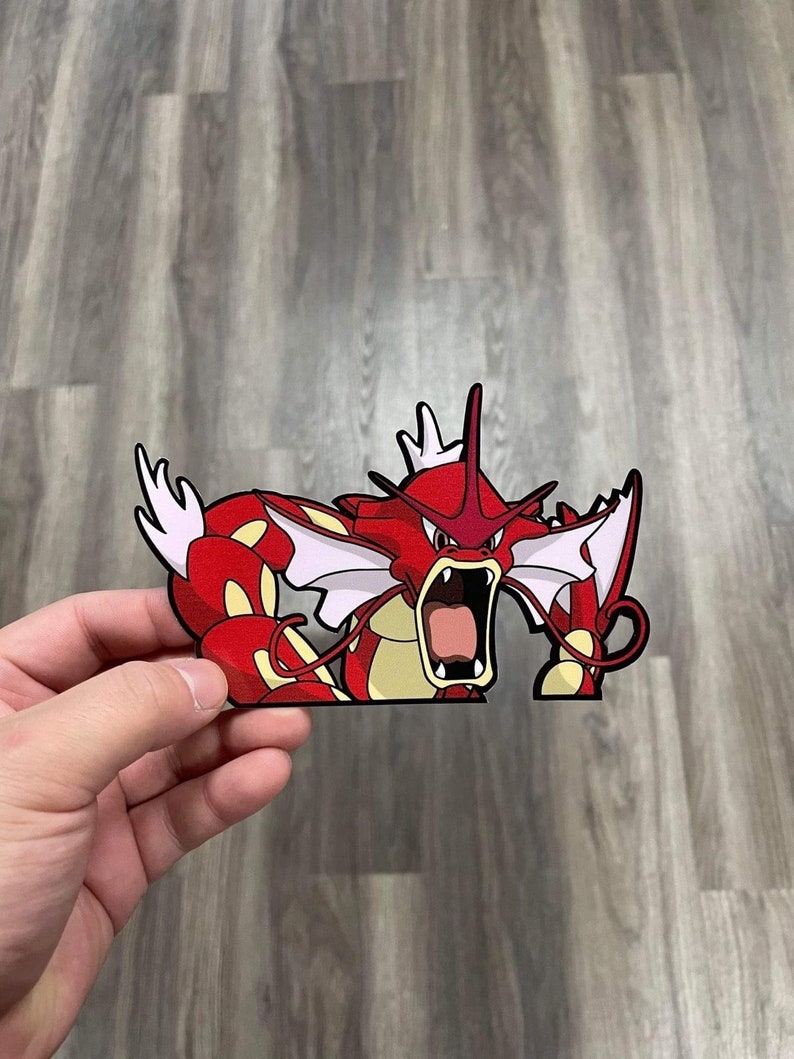 Shiny Gyarados Peeker Sticker - Etsy