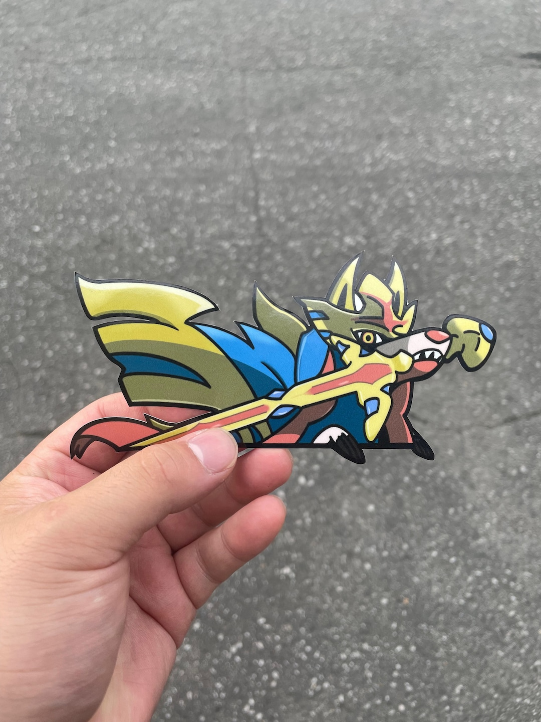 Zacian Peeker Sticker - Etsy