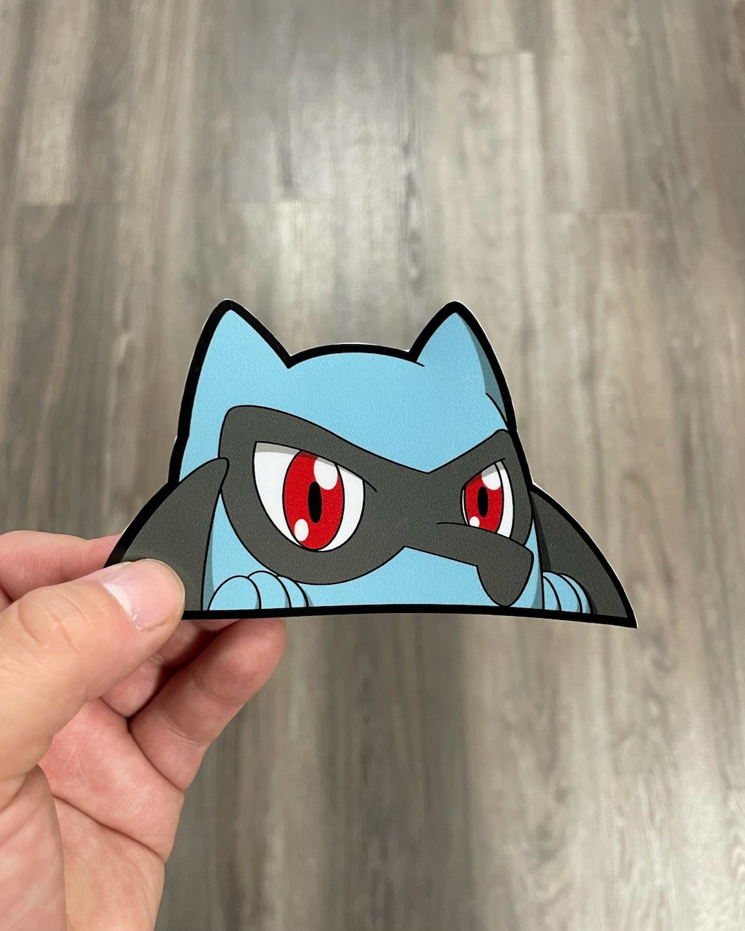 Riolu Peeker Sticker - Etsy