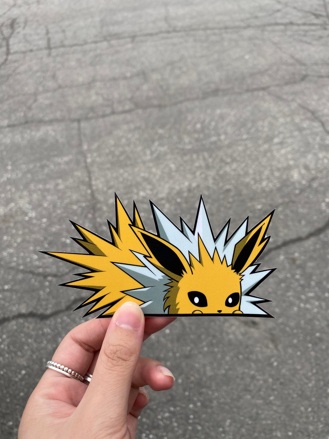 Jolteon Peeker Sticker - Etsy Canada