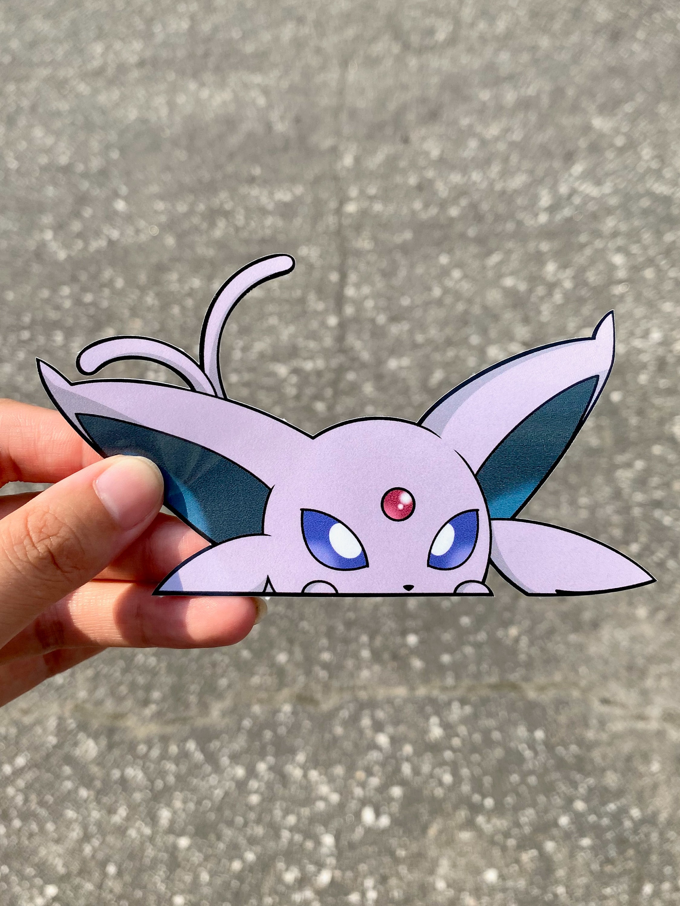 Espeon Peeker Sticker - Etsy