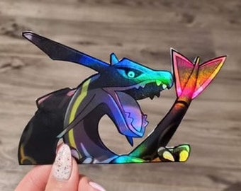 Shiny Rayquaza Vinyl Sticker - Etsy