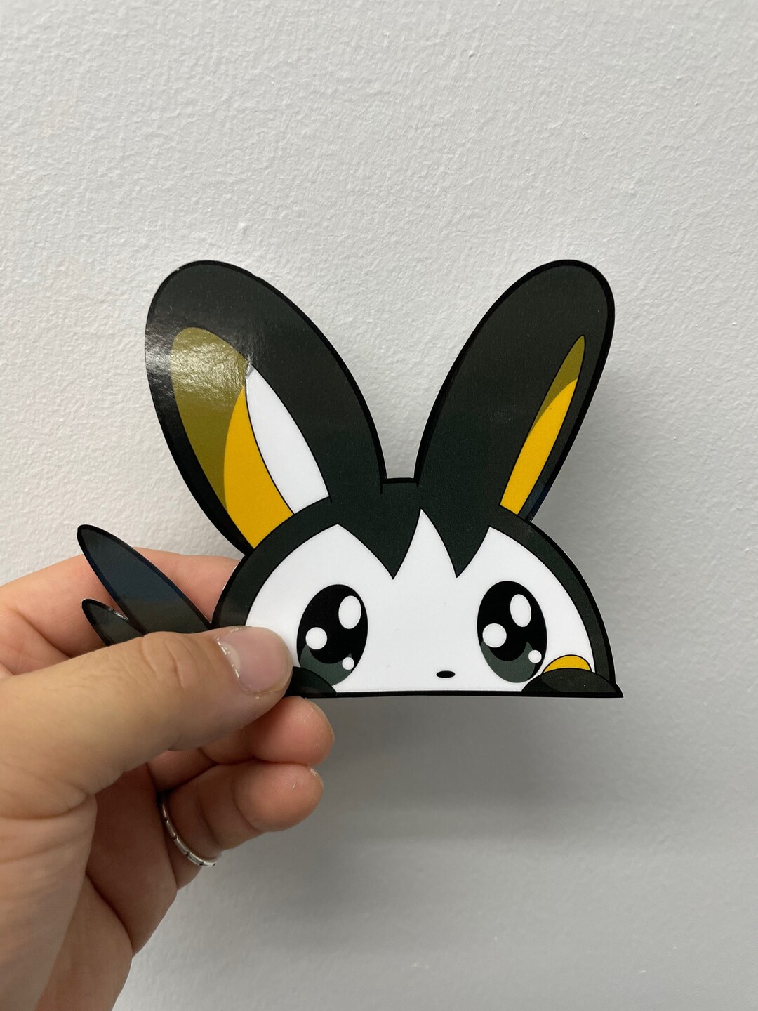 Emolga Peeker Sticker - Etsy