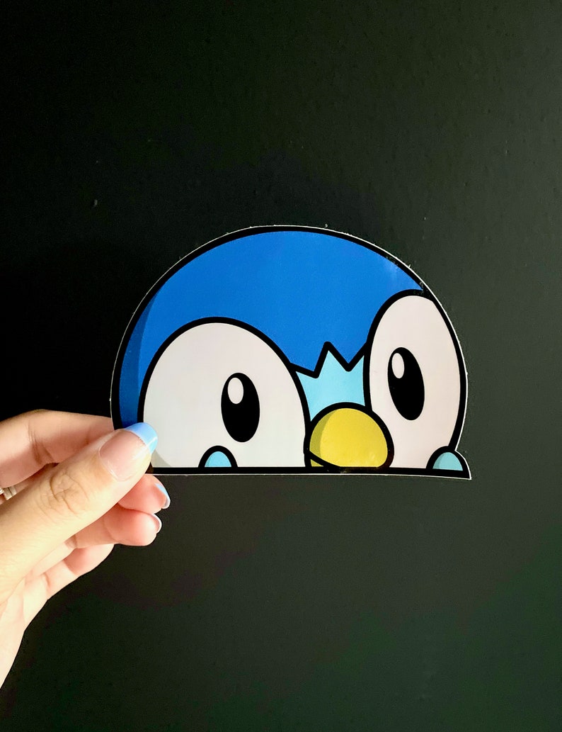 Piplup Peeker Sticker - Etsy
