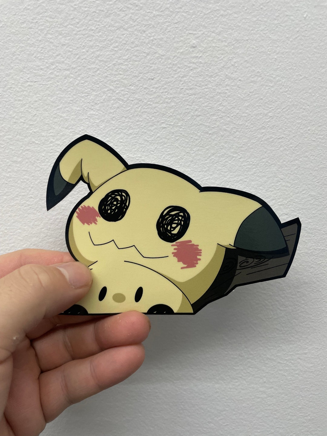 Mimikyu Peeker Sticker - Etsy