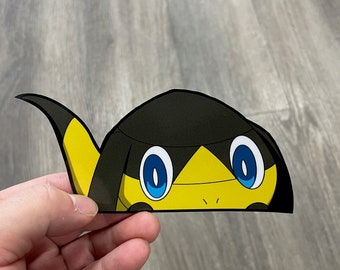 Shiny Fennekin Peeker Sticker - Etsy