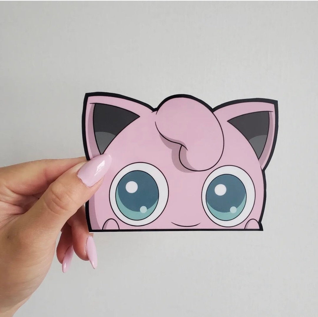 Jigglypuff Peeker Sticker - Etsy