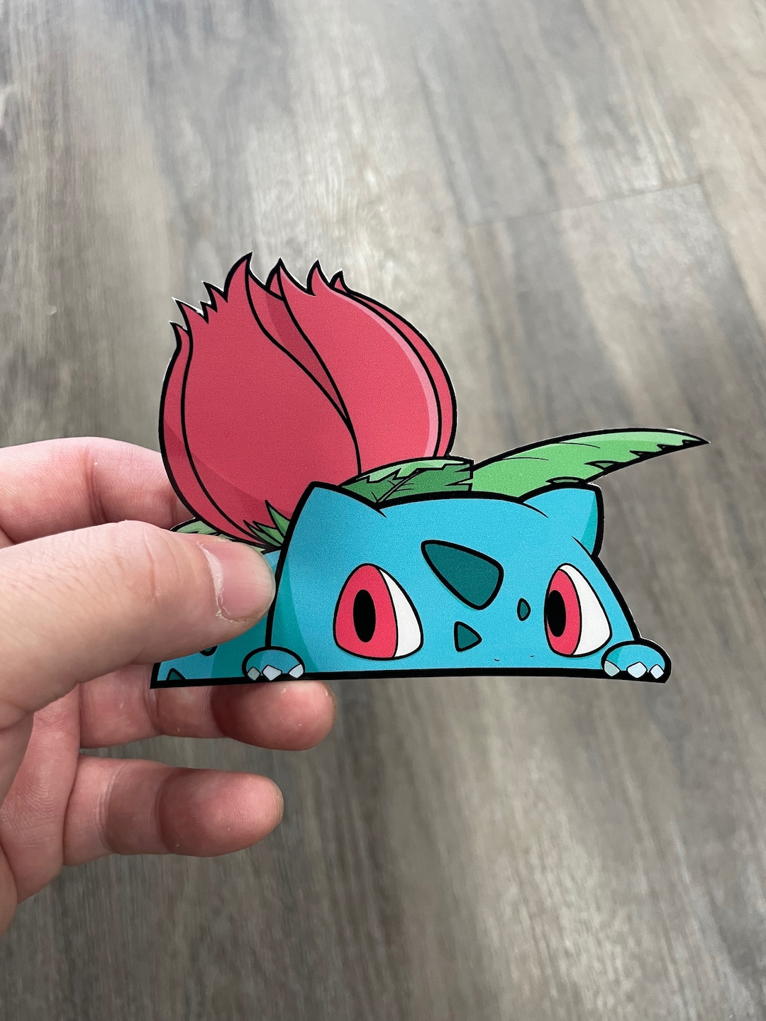 Ivysaur Peeker Sticker - Etsy