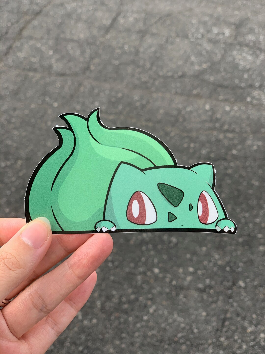 Bulbasaur Peeker Sticker - Etsy