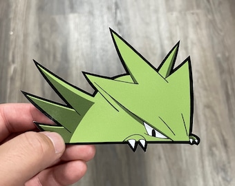 Lucario Peeker Sticker - Etsy