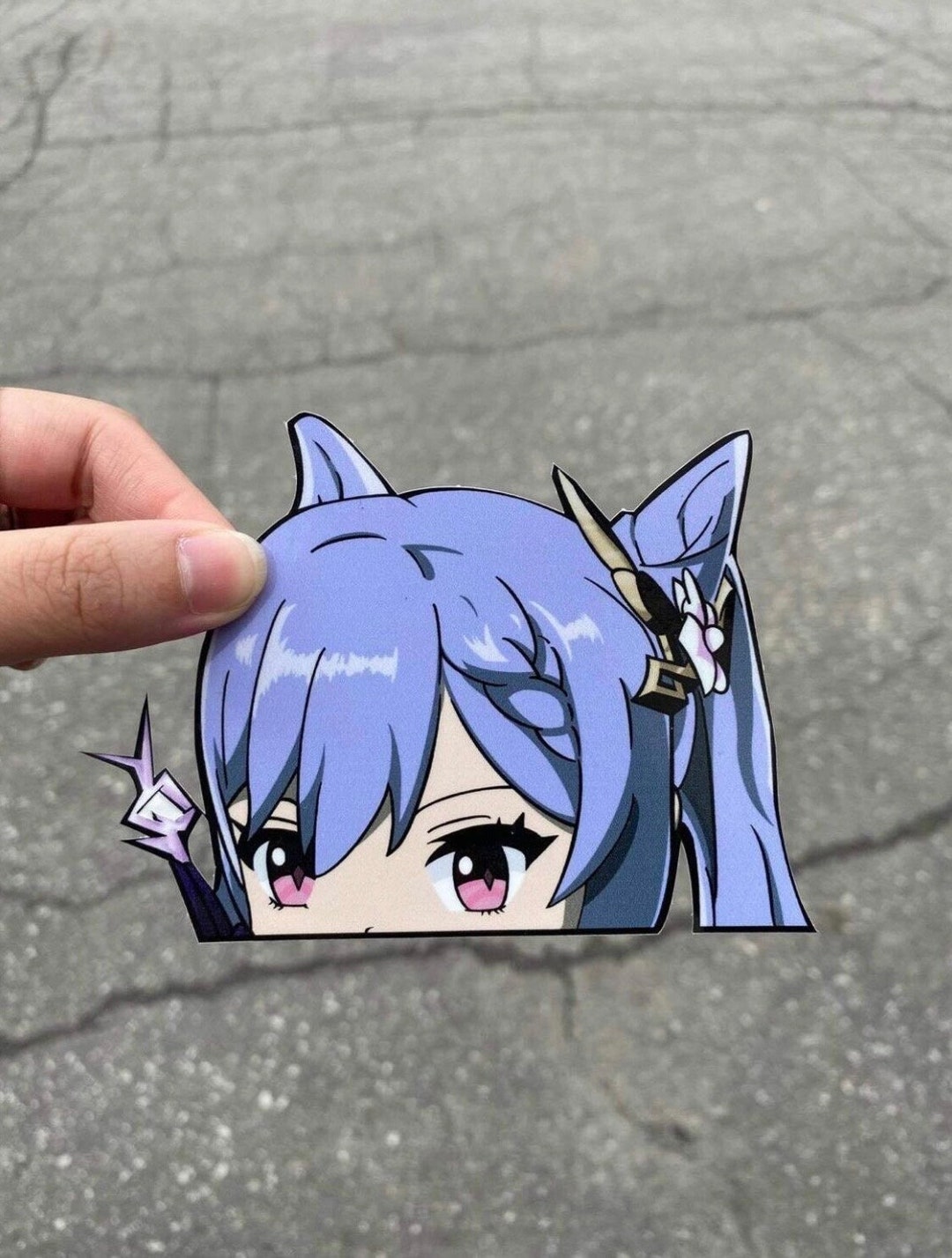 Keqing Peeker Sticker - Etsy