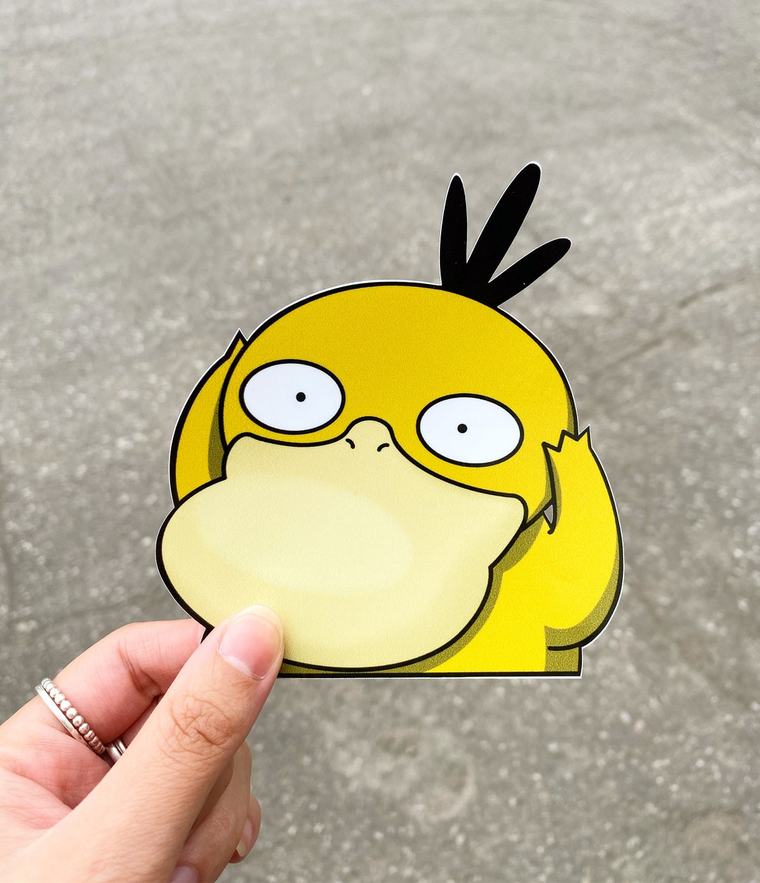 Psyduck Peeker Sticker - Etsy